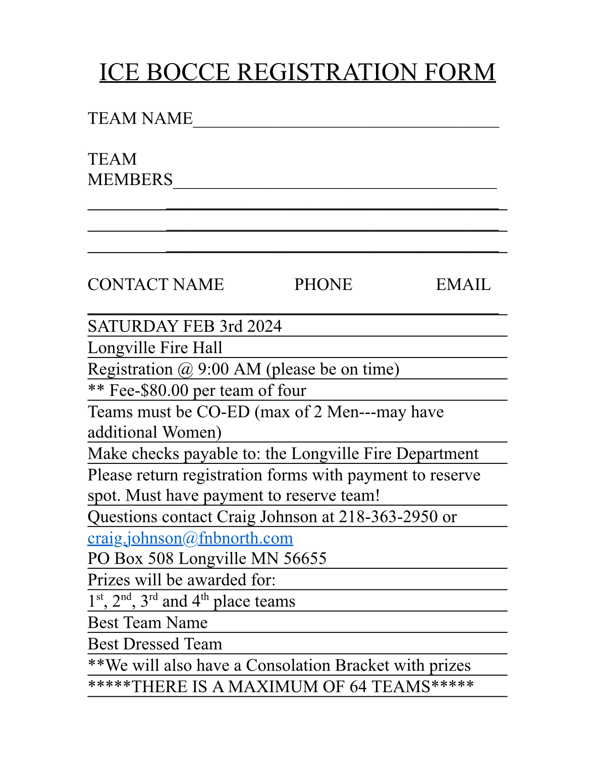 Ice Bocce Tournament - MN Winter Activities & Events